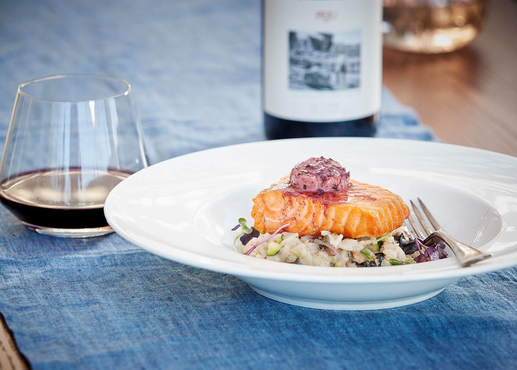 King Salmon Summer Risotto Recipe | Peju Winery